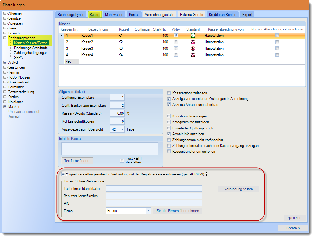 Aktivierung der RKSV in VETERA.net